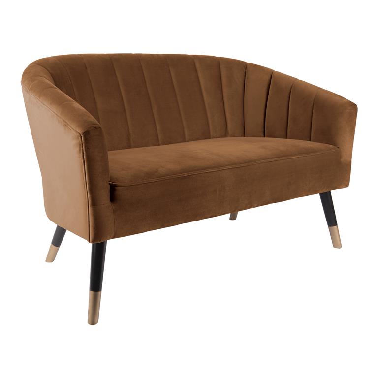 Bank velvet bruin - Velvet Green | Verhuur & Styling