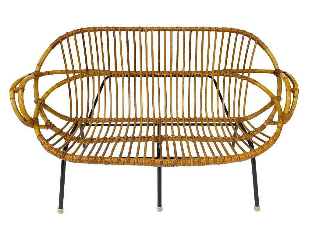 Rotan bank Robin - Velvet Green | Verhuur & Styling