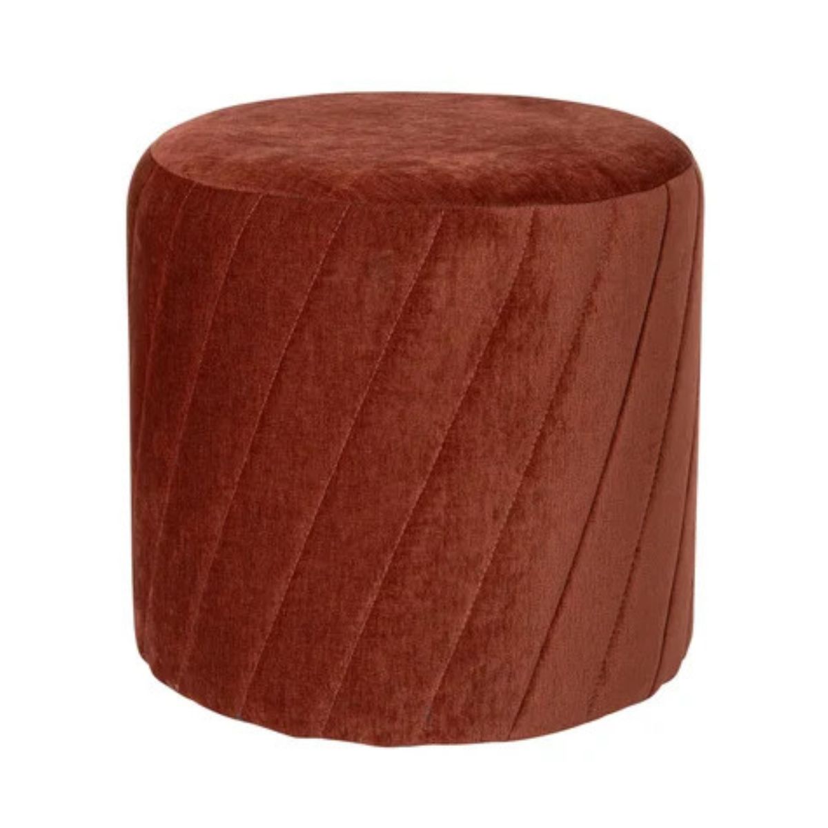 Poef Terracotta Swirl - Velvet Green | Verhuur & Styling