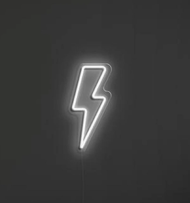 Neon sign Bliksem Lightning - Velvet Green | Verhuur & Styling